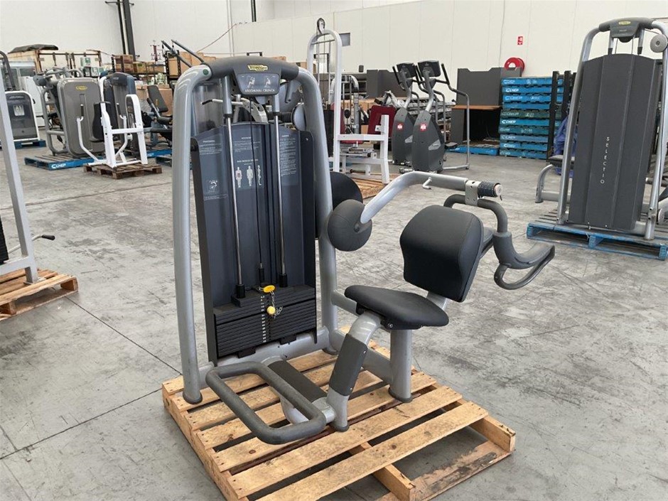 1x TechnoGym Abdominal Crunch Machine Auction (0012-3028048) | Grays ...