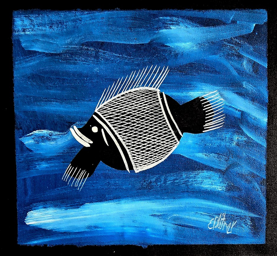 EDWARD BLITNER (Circa 1961 - ), ORIGINAL ACRYLIC PAINTING ON CANVAS ...