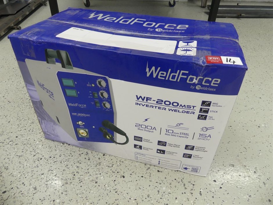 WeldForce WF 200 Inverter Welder Auction (0014-5055233) | Grays Australia