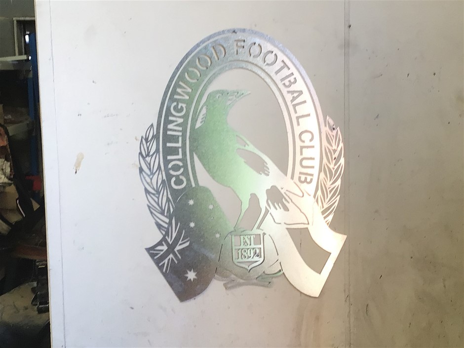 Collingwood Football Club Aluminium Logo Stencil Auction (0049-3028112 ...
