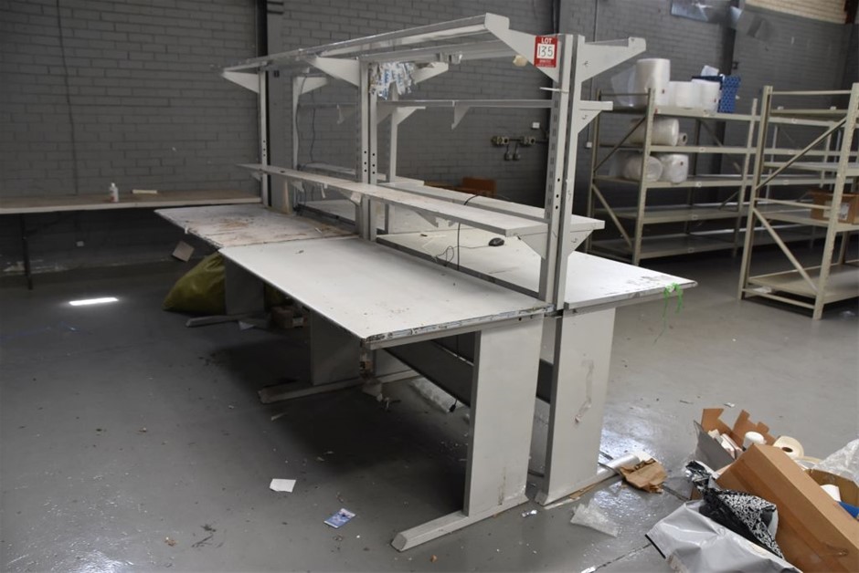 1 x Twin sided packing bench Auction (0135-5055280) | Grays Australia