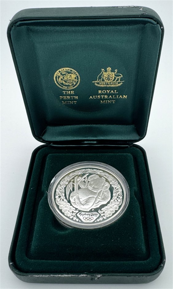 LIMITED EDITION $5 1OZ SILVER PROOF COIN (THE SYDNEY 2000 OLYMPIC COIN ...