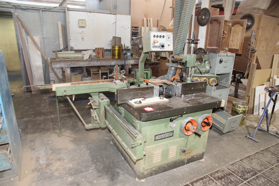 1985 Panhans 259-4 Tilting Head Spindle Moulder with Tanning Attachment ...