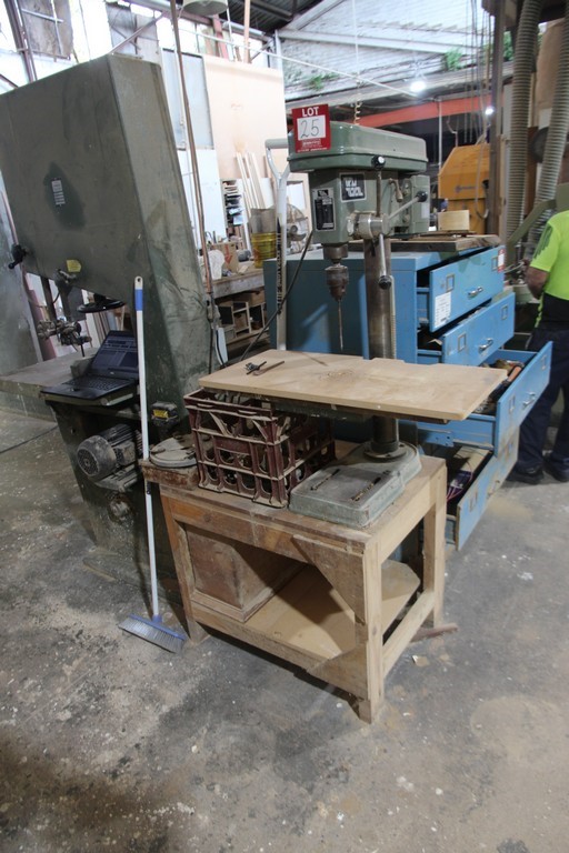 TRU TOOL TT-18 Bench Drill Press with Timber Stand Auction (0025 ...