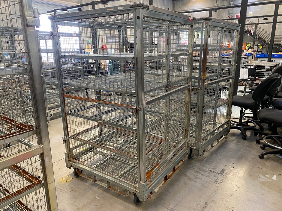 2x Steel Storage Cages Auction (0276-7049539) | Grays Australia