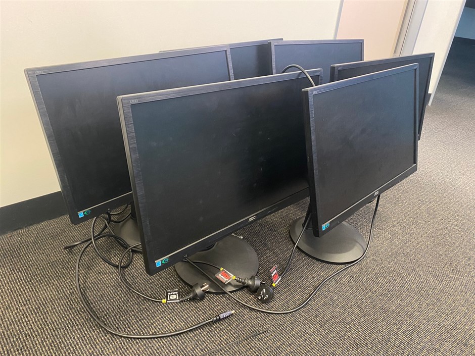 6x AOC 240LM00010 24-inch Monitors Auction (0513-7049539) | Grays Australia