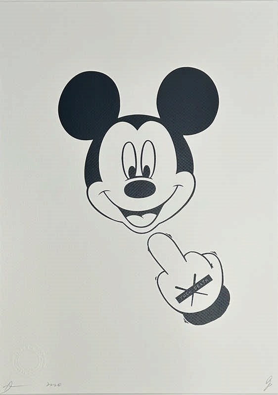 Death NYC Signed Street Art Print "Naughty Mickey Mouse" Artist Proof ...