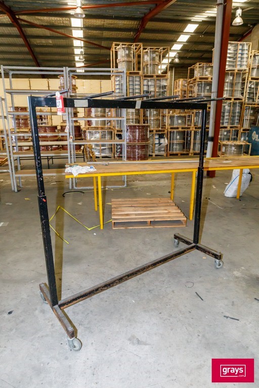 Mobile Dual Sided Cable Assembly With Adjustable Height Rack Auction ...