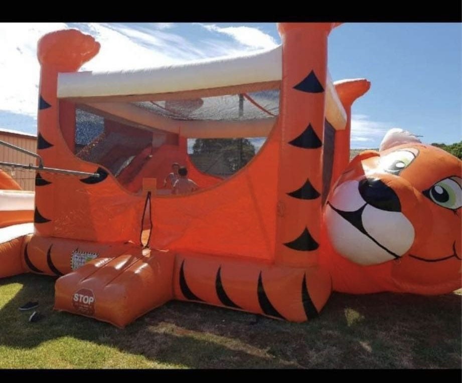 Inflatable Tiger Jumping Castle, Big Top Look Auction (0045-8018372 ...