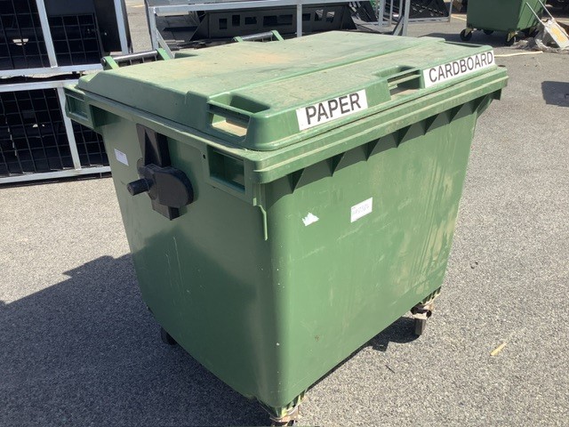 Green Plastic Wheeled Skip Bin Auction (0063-9048245) | Grays Australia