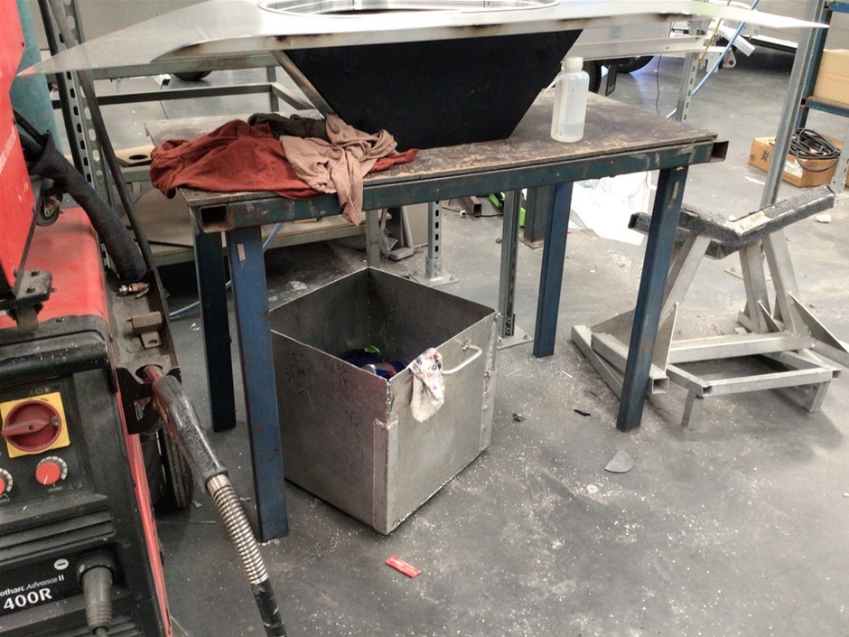 2x Steel Frame Workbenches Auction (0072-7049677) | Grays Australia