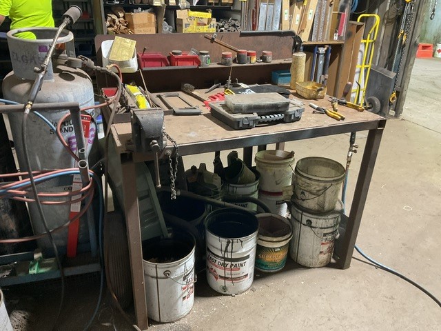 Workbench With Vice And Contents Auction (0179-9048438) | Grays Australia