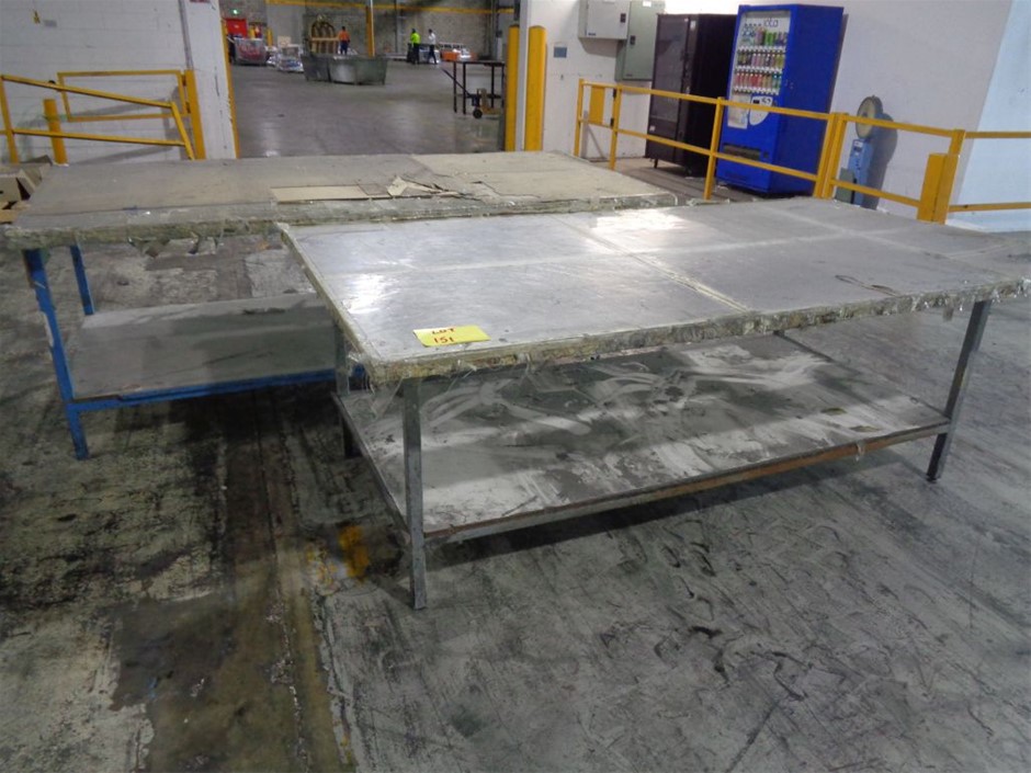 2 Steel Frame Sorting Tables Auction (0151-5055495) | Grays Australia