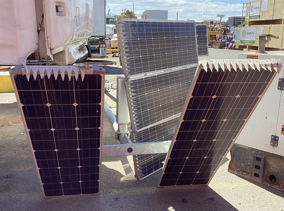 3 x Solar Panel Towers Auction (0451-3028211) | Grays Australia