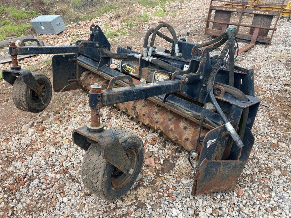 Digga Hydraulic Skid Steer Power Rake Attachment Auction (0063-5055519 ...