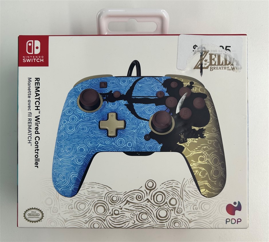 PowerA Nintendo Switch "Zelda Breath Of the Wild" Wired Controller ...