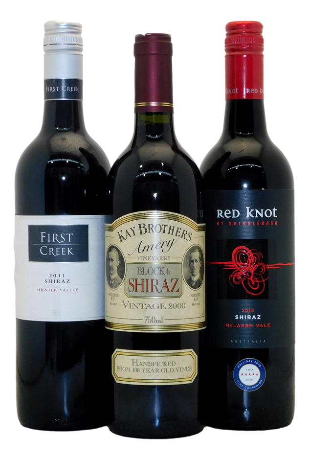 Mixed Pack of Shiraz Mixed Vintage (3x 750mLI) Multi-Region Auction ...