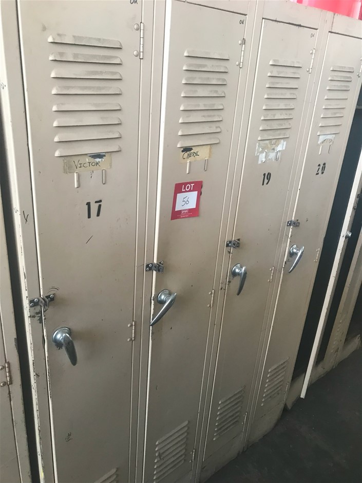 Bank of 4 Individual Lockers Auction (0056-3028312) | Grays Australia