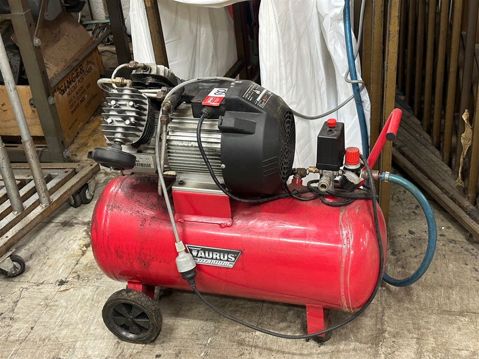 09/2012 TAURUS 50L BT-AC 400/50 Dual Valve Air Compressor Auction (0080 ...