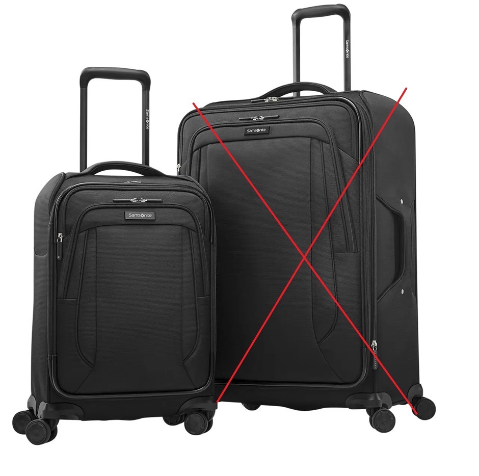 Samsonite Sahora NXT Carry-On Softside Luggage Case, 35.6cm, Blue. NB ...