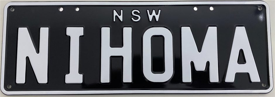 NIHOMA - ( Custom New South Wales) Number Plates Auction (0001-10053629 ...