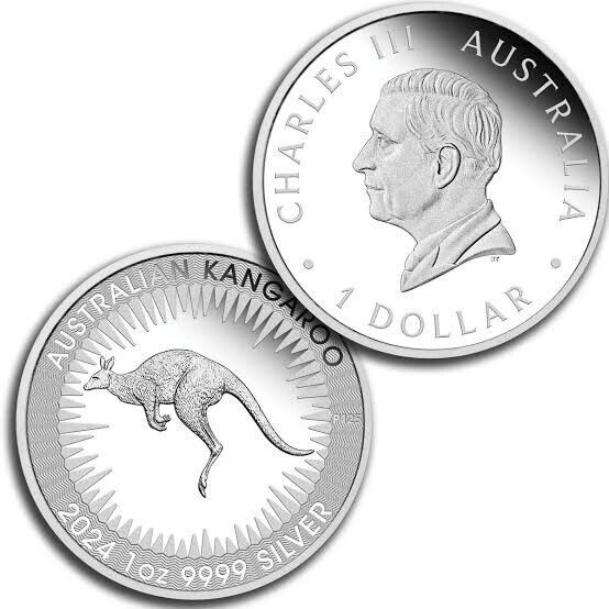 2024 $1 KANGAROO KING CHARLES III FIRST ISSUE 1OZ SILVER COIN UNC ...