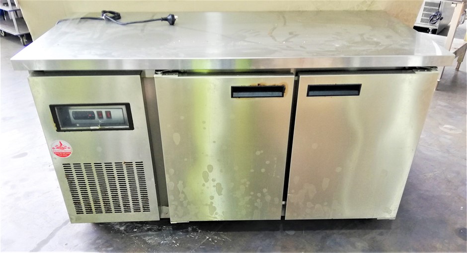 Streamline Stainless Steel 2 Door Work Bench Fridge Auction (0006 ...