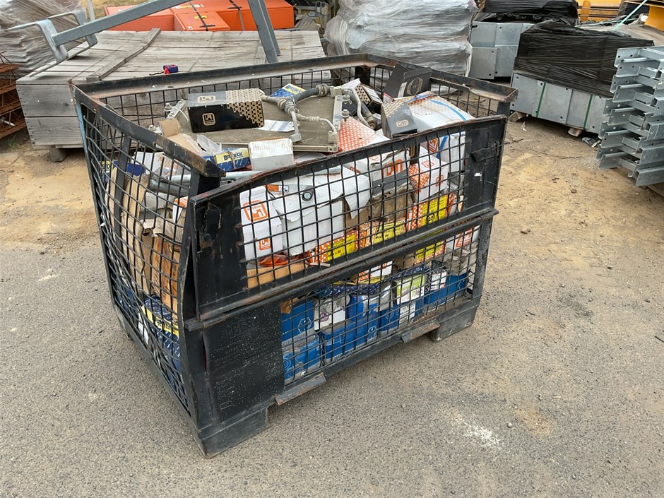 1 x Metal Crate Of Building Supplies Auction (0495-3028488) | Grays ...