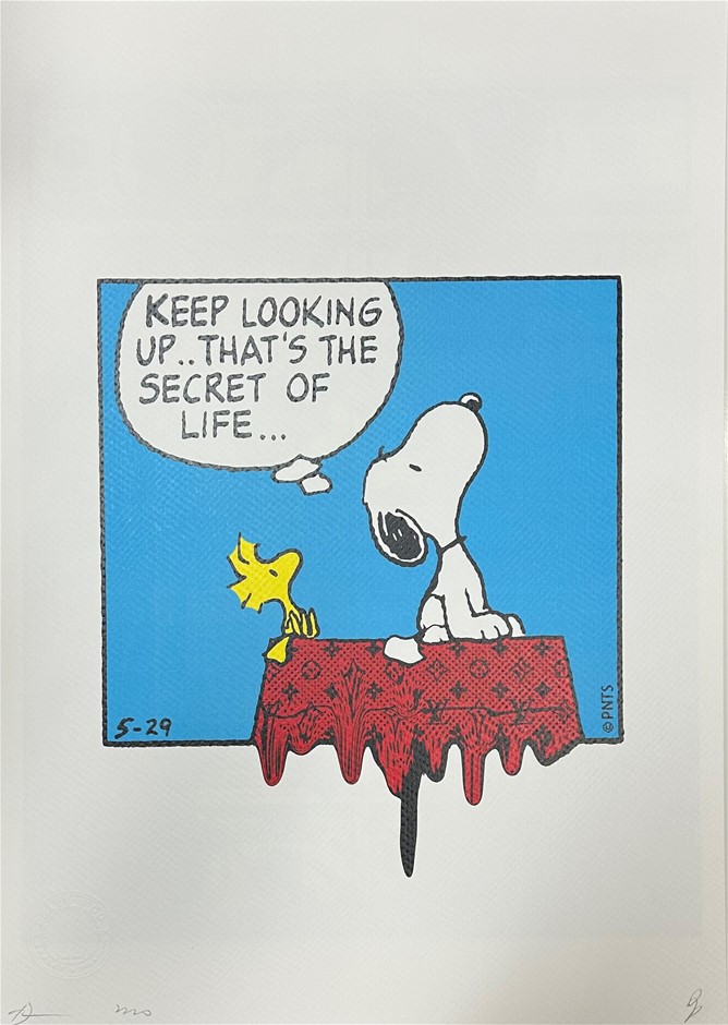 Death NYC Signed Street Art Print "Snoopy LV" Artist Proof Auction ...