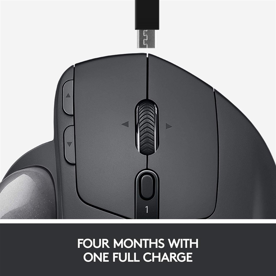 LOGITECH MX Ergo Plus Mouse with Advanced Tracking, Wireless/Bluetooth ...