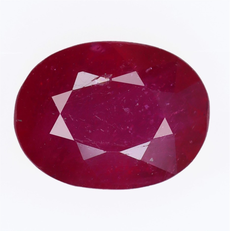 2.19ct Certified Burmese Ruby - Oval Faceted Cut Auction (0001-2558423 ...