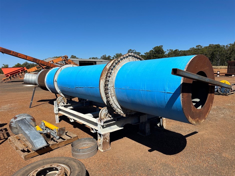 Large Custom Trummel Dryer On Stand Auction (0011-9050115) | Grays ...
