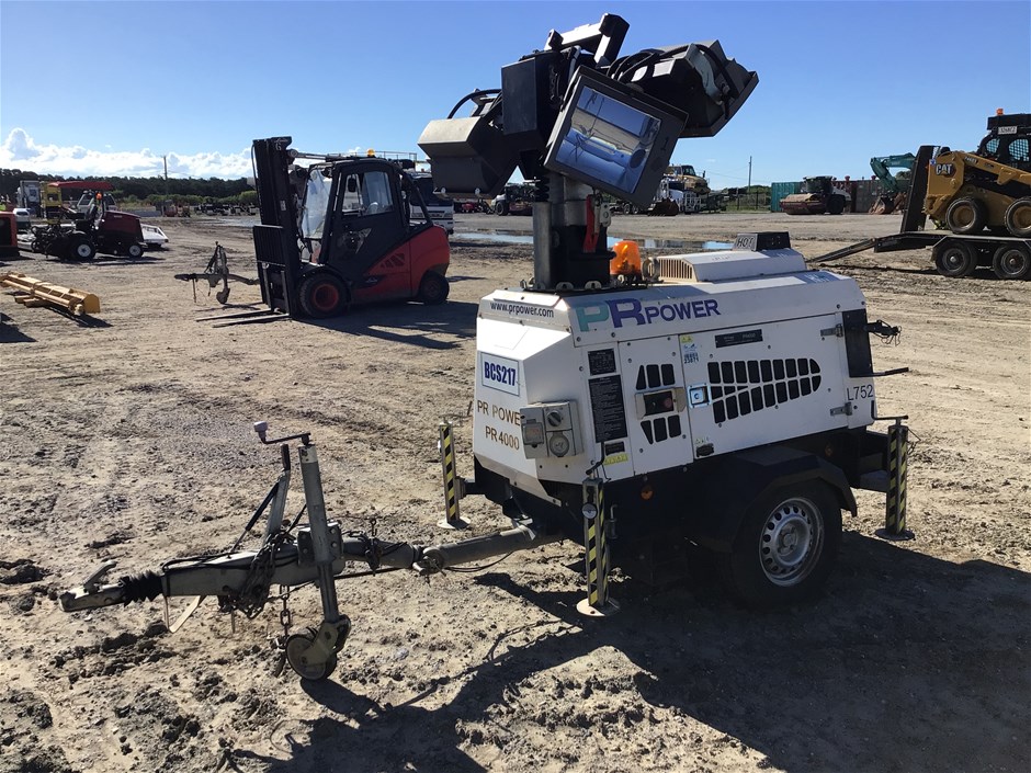 2013 PR POWER PR4000 Single Light Tower Trailer Auction (0049-7051510 ...