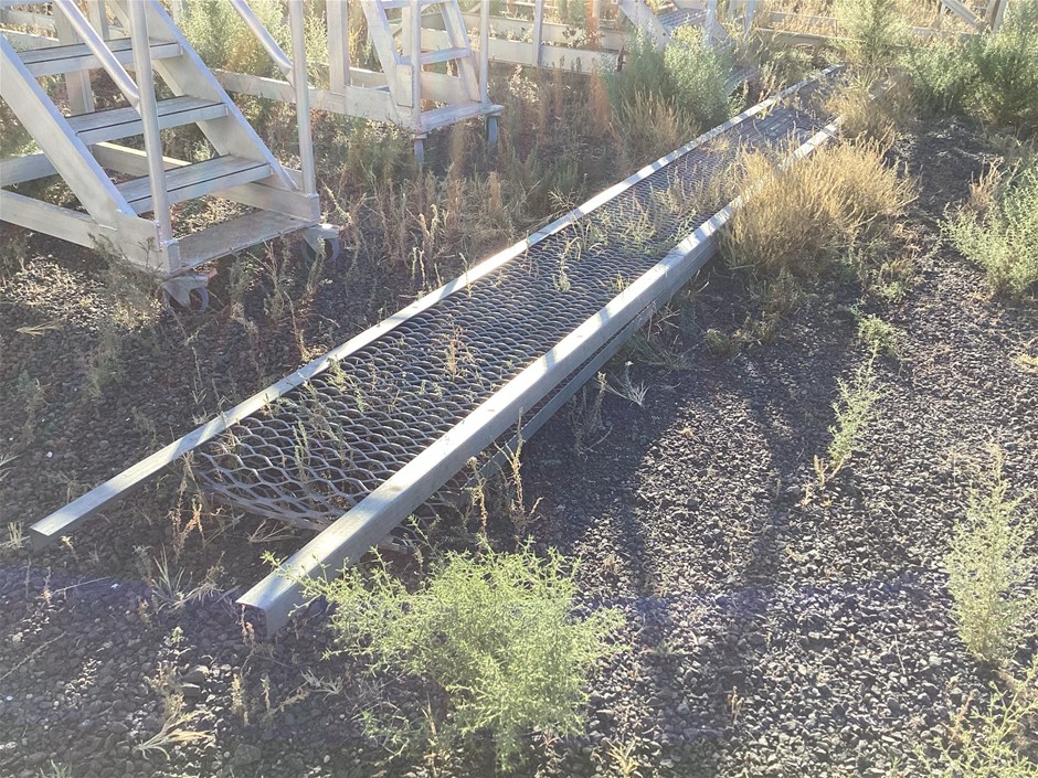 2x Galvanised Steel Mesh Walkways Auction (0264-3028913) | Grays Australia