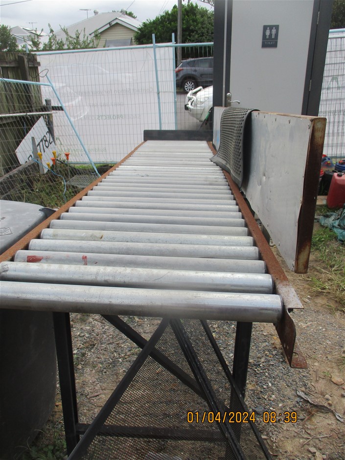 Steel Work Bench with Rollers Auction (0054-7050469) | Grays Australia