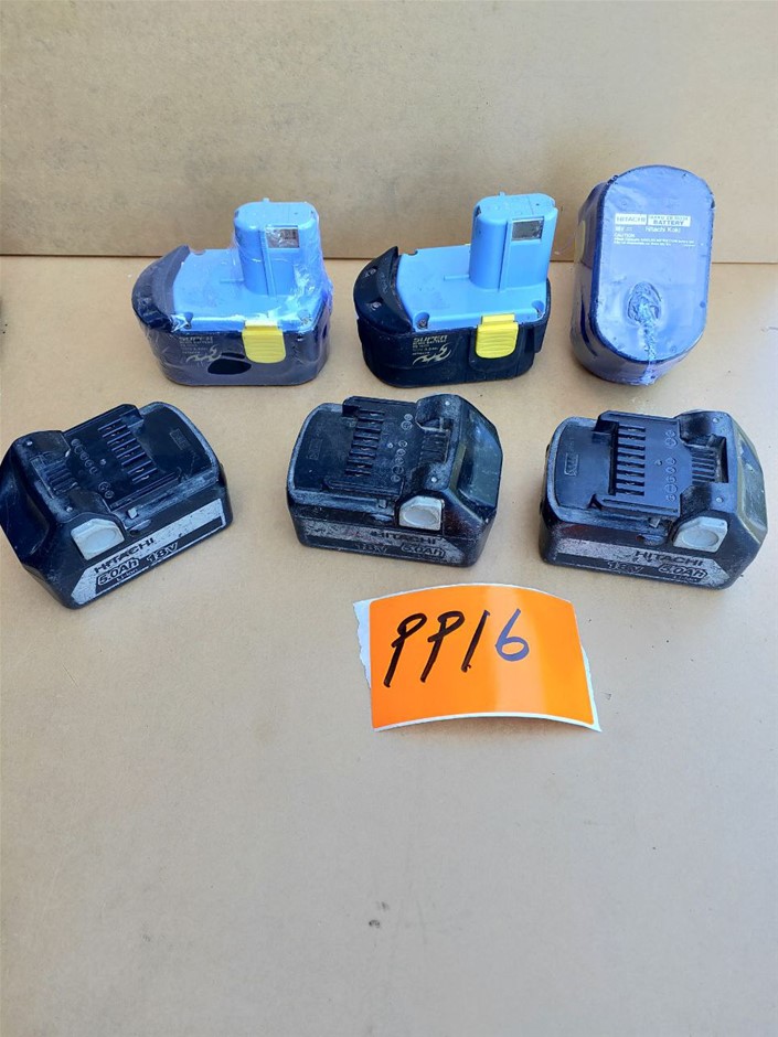 6x Hitachi Power Tool Batteries Auction (0029-3028764) | Grays Australia