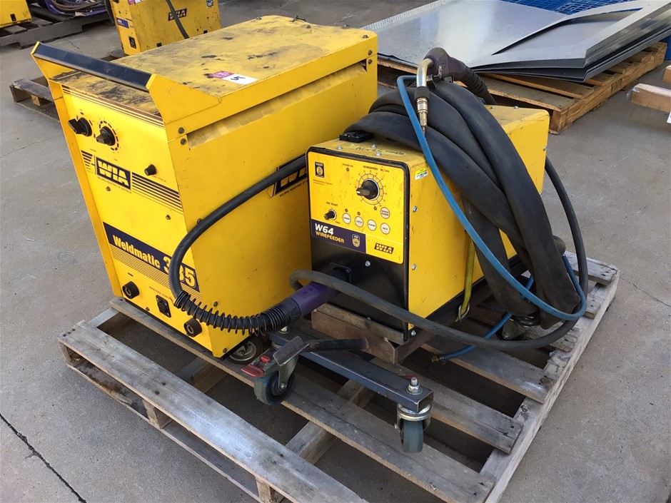 WIA Weld Matic 335 Welder with W64 Wire Feeder Auction (0005-7050828 ...
