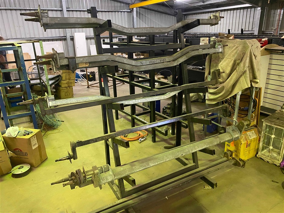 Steel Stock Rack & Qty of Trailer Axles Auction (0238-5056126) | Grays ...