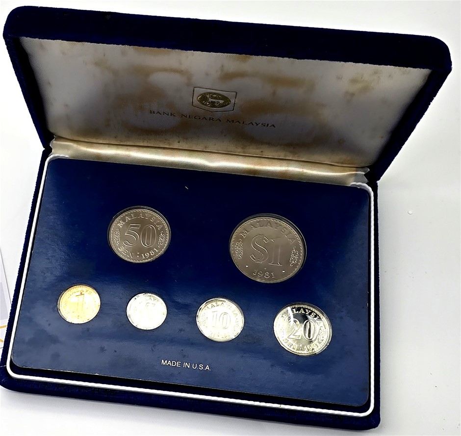 1981 MALAYSIA PROOF COIN SET Auction (0005-2558997) | Grays Australia