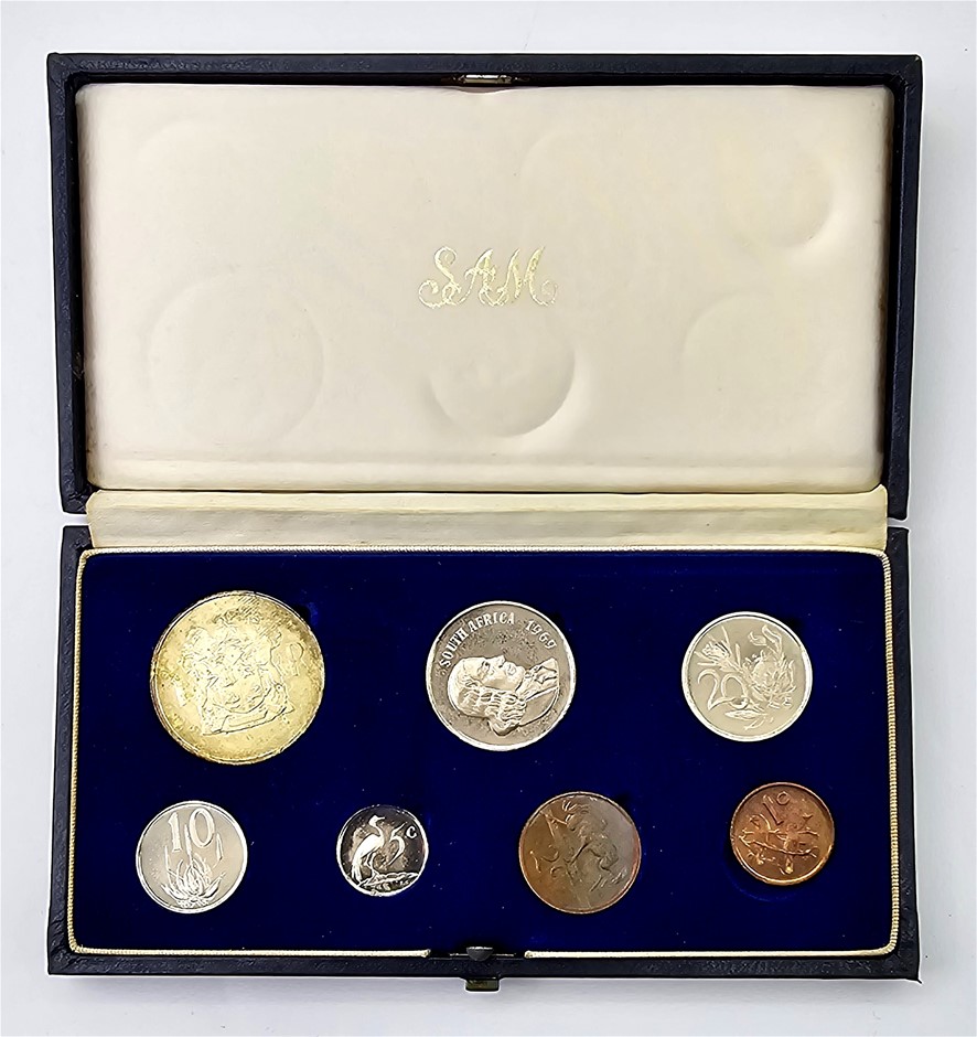 1969 SOUTH AFRICAN PROOF COIN SET Auction (0009-2558997) | Grays Australia