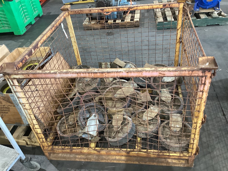 Quantity Of Lemcol150mm Fixed Castors And Stillage Auction (0085 ...