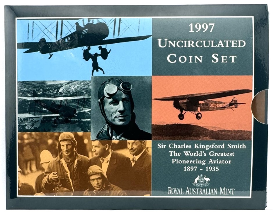 1997 R.A.M. UNCIRCULATED COIN SET (SIR CHARLES KINGSFORD SMITH ...