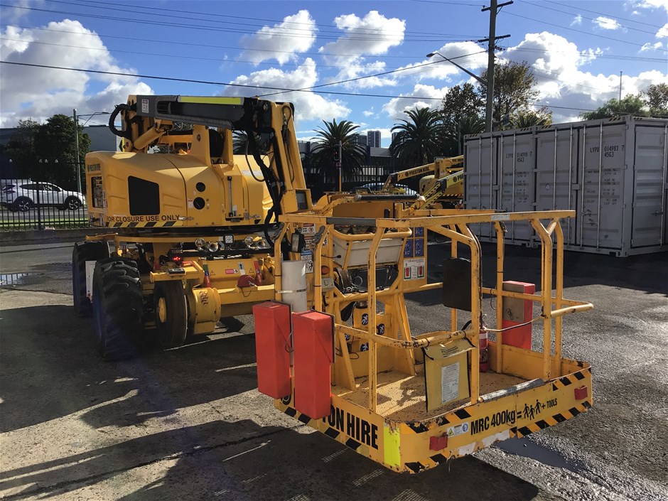 2018 Platform Basket Super Elevate RR14 EVO3-400 hi-Rail Knuckle Boom ...