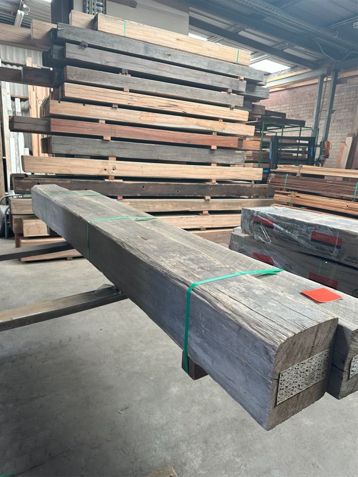 Reclaimed Ironbark Grey weathered feature posts wire brushed Auction ...