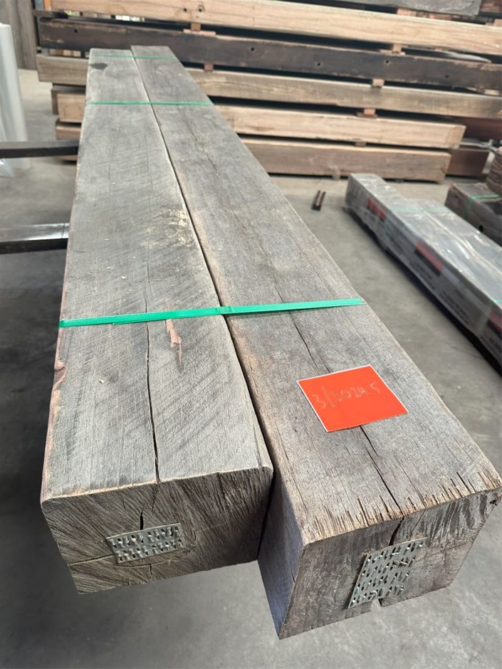 Reclaimed Ironbark Grey weathered feature posts wire brushed Auction ...