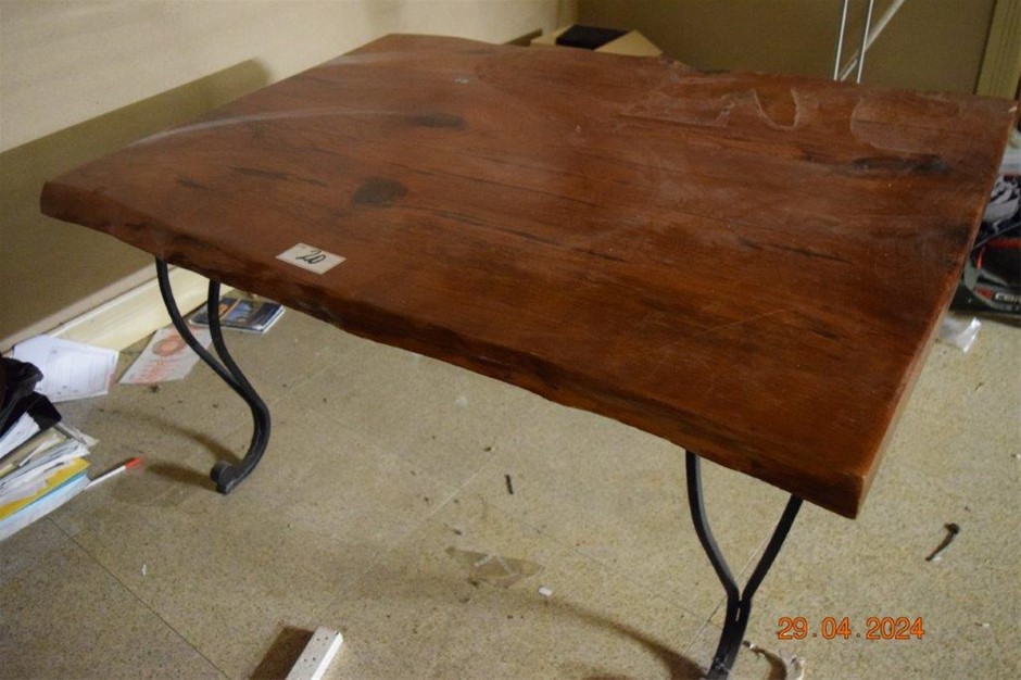 Marri Timber Slab Dining Table Auction (0020-9050587) | Grays Australia