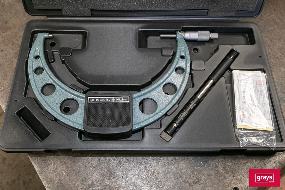 Mitutoyo 103-145-10 , 200-225 mm Micrometre Auction (0102-5056349) | Grays Australia