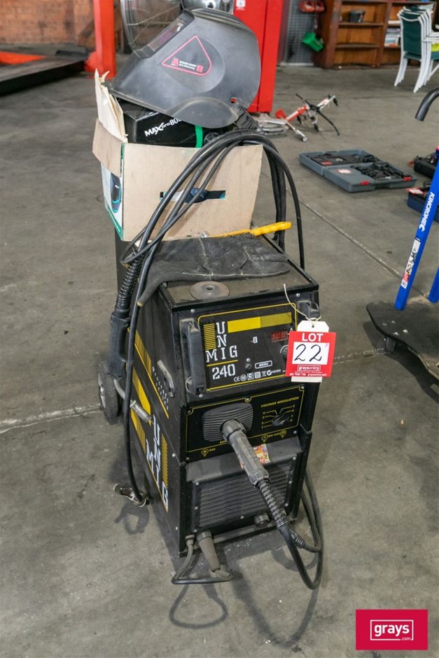 Uni Mig 240 Procraft Series AW2002 Mobile Mig Welder Auction (0022 ...