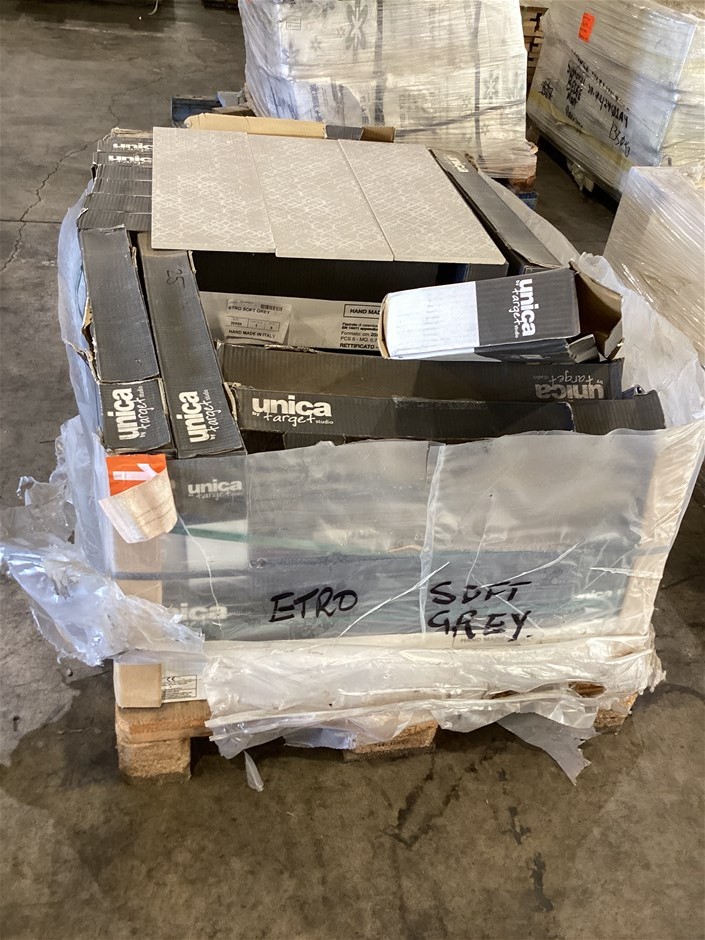 Target Studios Unica, Etro Soft Grey Tiles, Qty x 25 Boxes ...