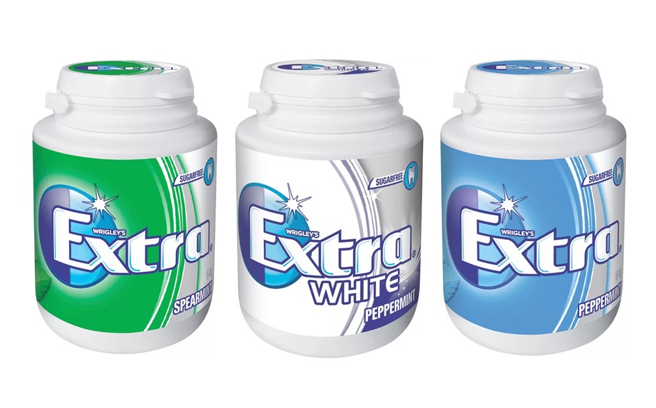 10 x Assorted EXTRA Chewing Gum, 64g, Incl: White, Peppermint ...